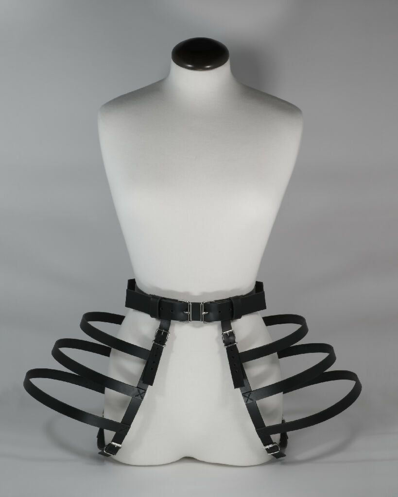 Leather Belt Harness - Avant Garde Cage – Charmskool Shop