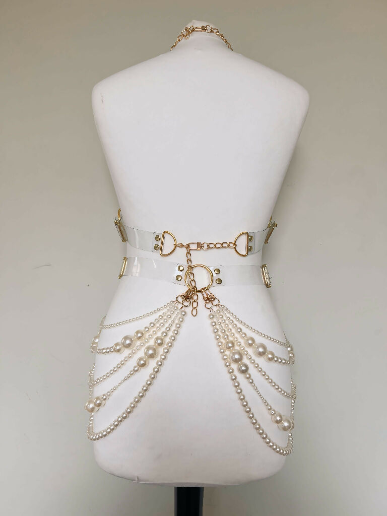 Galadriel Pearl and pvc harness set – Charmskool Shop
