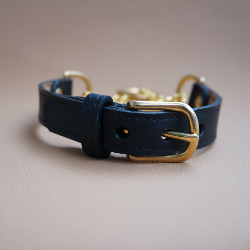 Slip-Chain Collar Black and Gold – Charmskool Shop