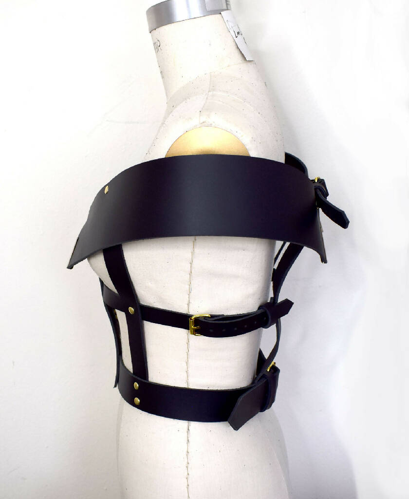 Hubris Off the Shoulder Leather Harness – Charmskool Shop